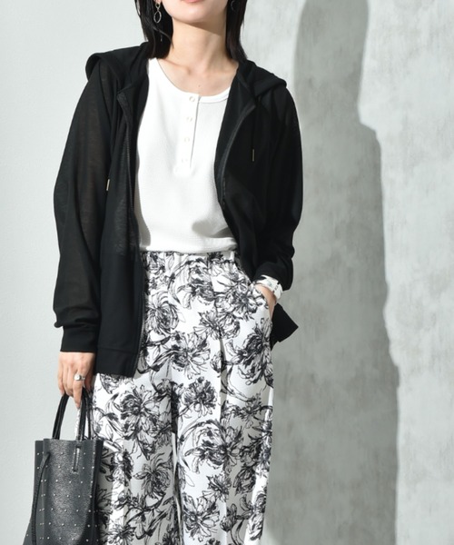 INTERPLANET（インタープラネット）の「梨地ドルマンZIPパーカー（パーカー）」 - WEAR