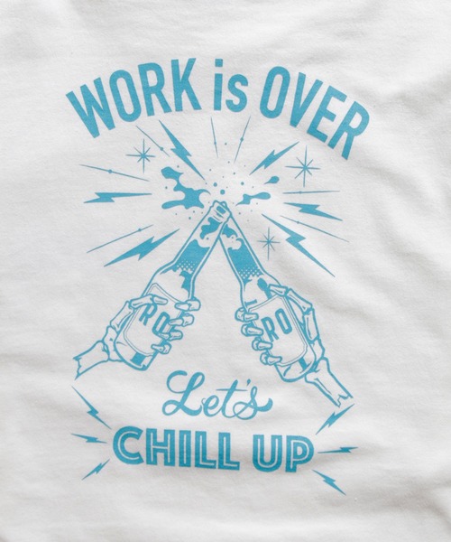 ROTAR（ローター）の「WORK is OVER BB Tee バックプリント（Tシャツ/カットソー）」 - WEAR