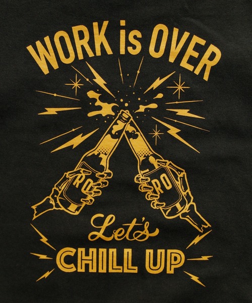 ROTAR（ローター）の「WORK is OVER BB Tee バックプリント（Tシャツ/カットソー）」 - WEAR