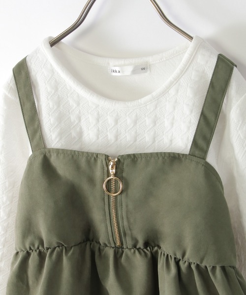 ikka（イッカ）の「ふくれジャガードドッキングワンピース（120~160cm）（ワンピース）」 - WEAR