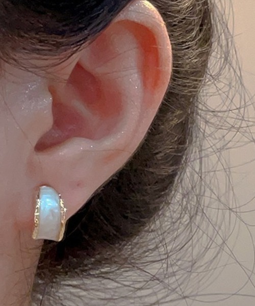 【セール】【MASHIRO】フレームマーブルカールピアス（ピアス（両耳用））｜MASHIRO（マシロ）のファッション通販 - ZOZOTOWN