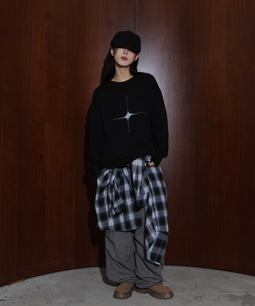 FOLLOWIN（フォロウィン）の「[UNISEX][レイヤードコーデにもおすすめ！] ビンテージフードチェックシャツ（シャツ/ブラウス ...