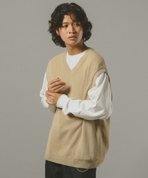RAGEBLUE（レイジブルー）の「サマーニット/Vネックベスト（ベスト）」 - WEAR
