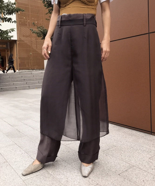 AMERI（アメリ）の「SKELETON LAYERED PANTS（その他パンツ）」 - WEAR