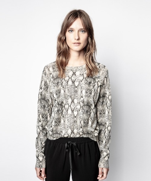 ZADIG&VOLTAIRE（ザディグ エ ヴォルテール）の「REGLIS CP PYTHON PRINT（ニット/セーター）」 - WEAR