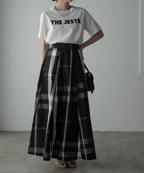 Anss.me（アンスミー）の「【Anss.me】チェックタフタボリュームマキシスカート（スカート）」 - WEAR