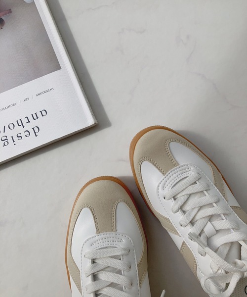 AS KNOW AS plus（アズノゥアズプラス）の「GERMAN TRAINER/ジャーマントレーナー リプロダクション レースアップスニーカー 【2023AWアイテム】（スニーカー ...