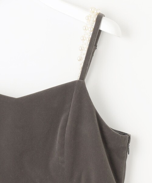 Feroux（フェルゥ）の「【2WAY】パールストラップベロア ジャンスカ（スカート）」 - WEAR