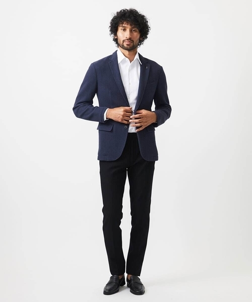 ニット編みテーラードジャケット（テーラードジャケット）｜MICHEL