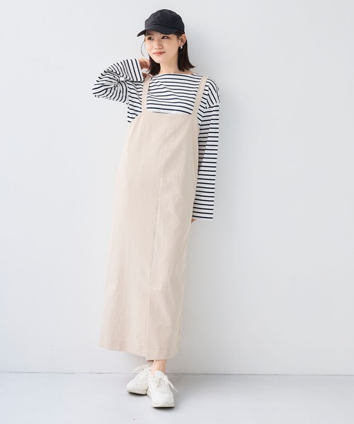 CROSS FUNCTION（クロスファンクション）の「《吸水速乾》エブ楽ハイウエストジャンスカ【CF/クロスファンクション】（ジャンパースカート）」 - WEAR