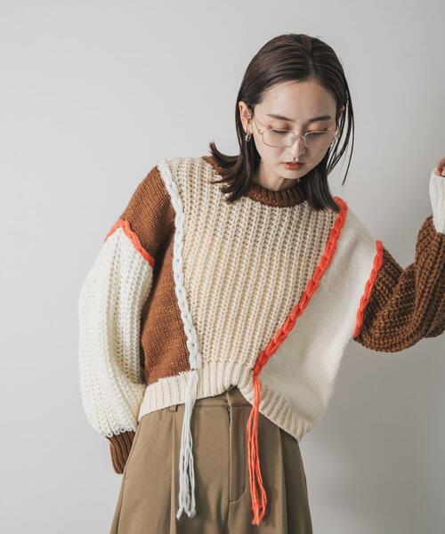 セール】パッチワークセーター（ニット/セーター）｜SENSE OF PLACE by