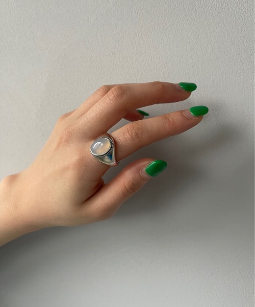 SANSeLF（サンセルフ）の「【SANSeLF】clear white stone ring sanak21a019（リング）」 - WEAR