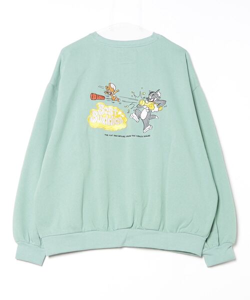 SEQUENZ（シークエンズ）の「【WEB限定】[SEQUENZ/シークエンズ] トムとジェリー RAMUNE SHOT バックロゴ刺繍スウェット（スウェット）」 - WEAR