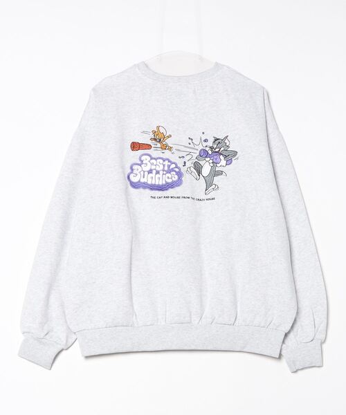 SEQUENZ（シークエンズ）の「【WEB限定】[SEQUENZ/シークエンズ] トムとジェリー RAMUNE SHOT バックロゴ刺繍スウェット（スウェット）」 - WEAR