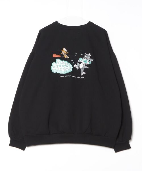 SEQUENZ（シークエンズ）の「【WEB限定】[SEQUENZ/シークエンズ] トムとジェリー RAMUNE SHOT バックロゴ刺繍スウェット（スウェット）」 - WEAR
