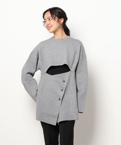 UN3D.（アンスリード）の「【UN3D.(アンスリード)】2WAY CAPE KT / 2WAYケープニット（ニット/セーター）」 - WEAR