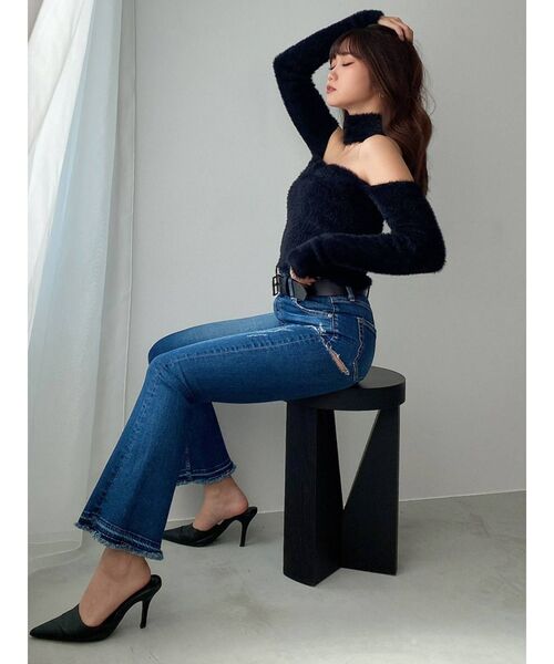 GYDA（ジェイダ）の「2WAYシャギーチョーカーニットトップス（ニット/セーター）」 - WEAR