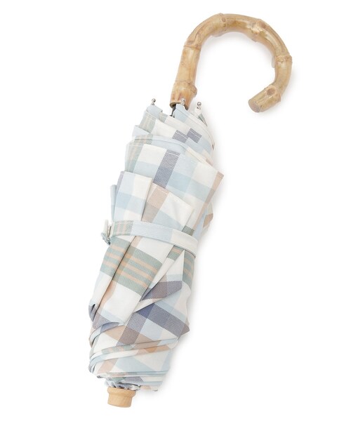 Ober Tashe（オーバータッシェ）の「【紫外線遮蔽率90％以上/晴雨兼用/日傘/折りたたみ傘/UVカット/熱中症対策】チェック柄トート ...