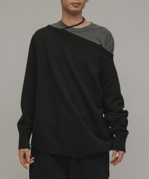 M TO R（ムウトアール）の「[TOPS]STRING OVERSIZE KNIT（ニット/セーター）」 - WEAR