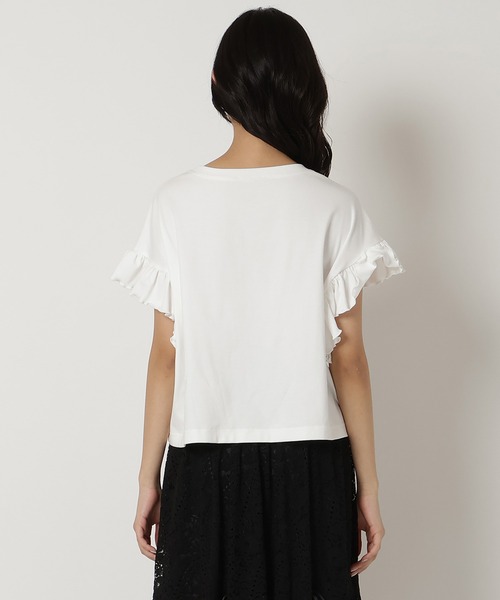 REDYAZEL（レディアゼル）の「フリル袖Tシャツ（Tシャツ/カットソー）」 - WEAR