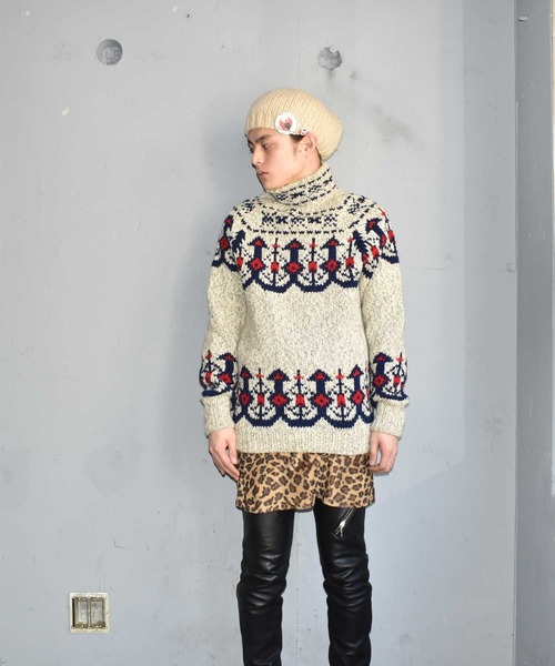 VINTAGE（ヴィンテージ）の「【ヴィンテージ古着】Danspin ハイネック ニットセーター（ニット/セーター）」 - WEAR