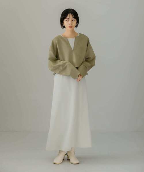 KBF（ケイビーエフ）の「『WEB/一部店舗限定』スエードトップスSETワンピース（ワンピース）」 - WEAR