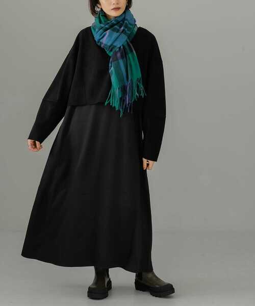 KBF（ケイビーエフ）の「『WEB/一部店舗限定』スエードトップスSETワンピース（ワンピース）」 - WEAR