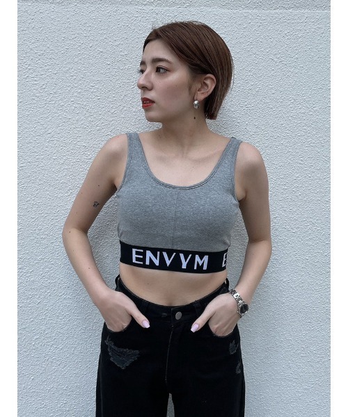 ENVYM（アンビー）の「ENVYMロゴタンク（タンクトップ）」 - WEAR