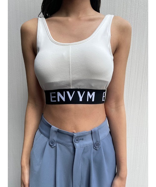 ENVYM（アンビー）の「ENVYMロゴタンク（タンクトップ）」 - WEAR