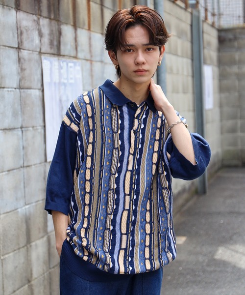 SPINNS（スピンズ）の「【ユーズドライク】3D 多色柄 ポロシャツ（ポロシャツ）」 - WEAR