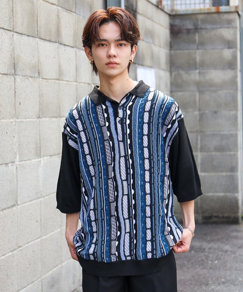 SPINNS（スピンズ）の「【ユーズドライク】3D 多色柄 ポロシャツ（ポロシャツ）」 - WEAR