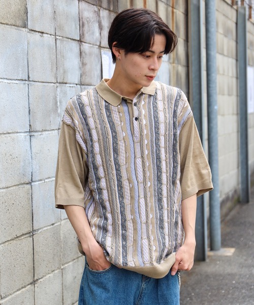 SPINNS（スピンズ）の「【ユーズドライク】3D 多色柄 ポロシャツ（ポロシャツ）」 - WEAR