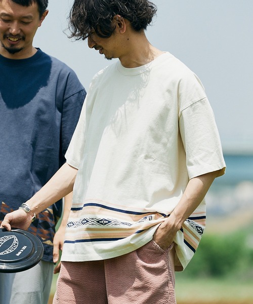 JOURNAL STANDARD relume（ジャーナルスタンダード レリューム）の「【PENDLETON / ペンドルトン】別注 PATTERN ボーダーTシャツ（Tシャツ/カットソー ...