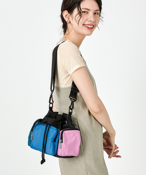 【セール】CONV DRAWSTRING CROSSBODY ティール/ヴィヴィッド/フューシャ CB（ショルダーバッグ）｜LeSportsac（レスポートサック）のファッション通販 ...