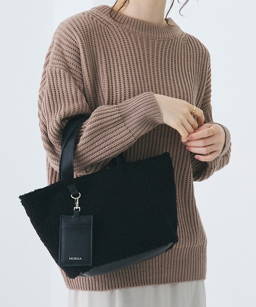 MURUA（ムルーア）の「MURUA (ムルーア) トートバッグ ボア MR-B1081（トートバッグ）」 - WEAR