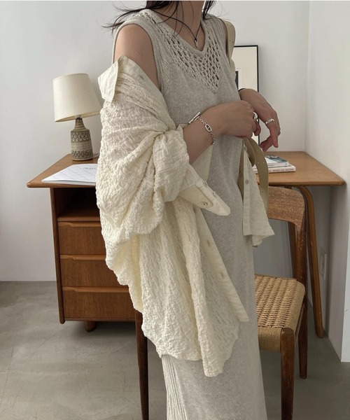 willfully（ウィルフリー）の「incision mesh 2way knit tank OP（ワンピース）」 - WEAR