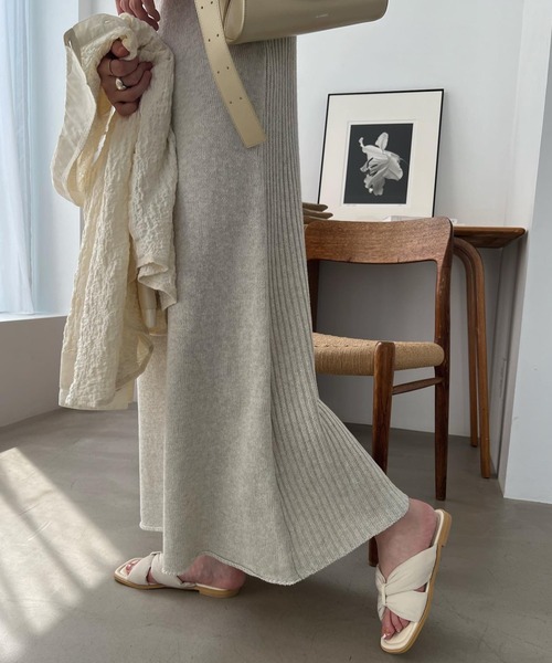 willfully（ウィルフリー）の「incision mesh 2way knit tank OP（ワンピース）」 - WEAR