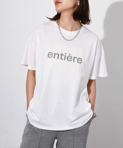 レース重ロゴ プリント半袖Tシャツ（Tシャツ/カットソー）｜Floran（フローラン）のファッション通販 - ZOZOTOWN