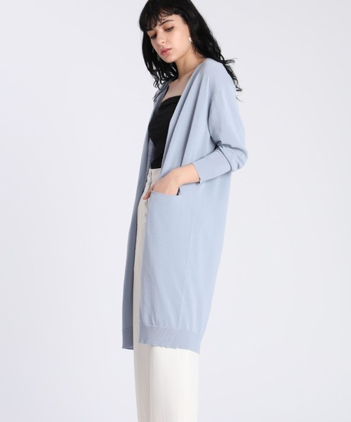 INED（イネド）の「【UVカット加工】ロングニットカーディガン（カーディガン/ボレロ）」 - WEAR