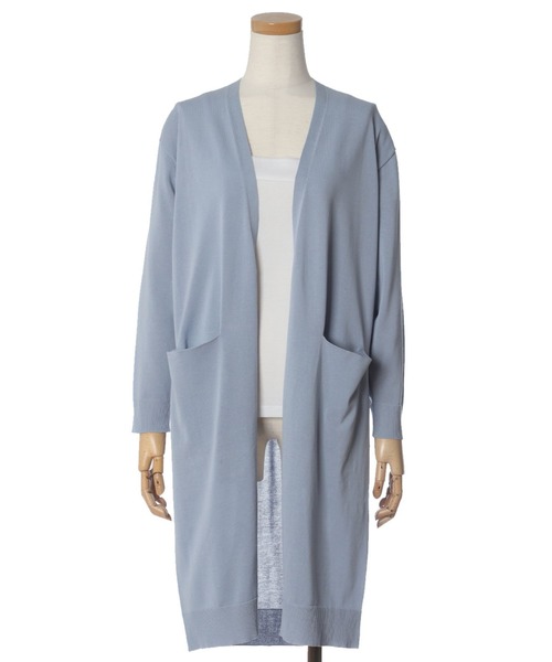 INED（イネド）の「【UVカット加工】ロングニットカーディガン（カーディガン/ボレロ）」 - WEAR