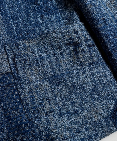FDMTL（ファンダメンタル）の「FDMTL/ファンダメンタル/BORO JAQUARD JACKET RINSE（テーラードジャケット）」 - WEAR