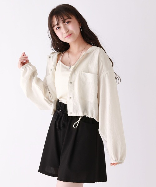 repipi armario（レピピ アルマリオ）の「スパンボイルショートパーカー（シャツ/ブラウス）」 - WEAR