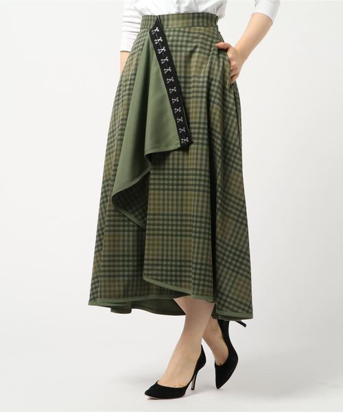 AMERI（アメリ）の「RAFFLE FLARE CHECK SKIRT（スカート）」 - WEAR