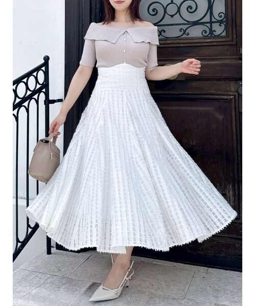 dazzlin（ダズリン）の「シアーボリューミーフレアスカート（スカート）」 - WEAR