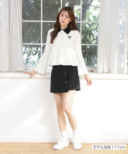 シャギーペプラム プルオーバー（ポロシャツ）｜MARY QUANT（マリー