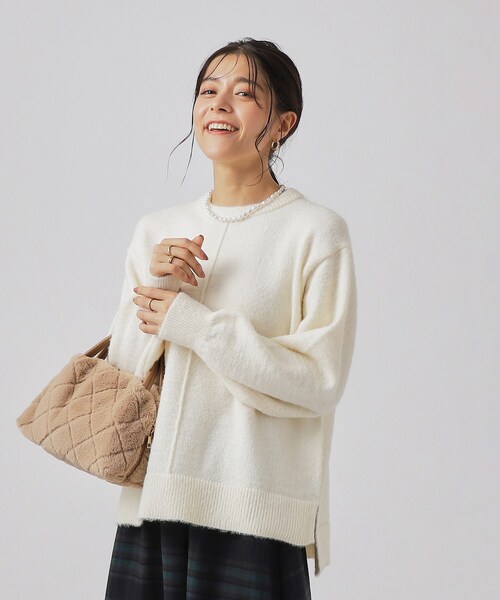 DRESKIP（ドレスキップ）の「【ふわふわで愛らしい】メルティ ショートフェザータッチニット（ニット/セーター）」 - WEAR