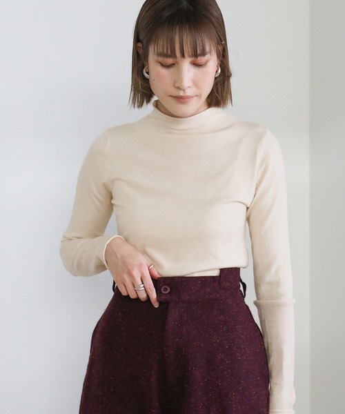 プチハイネックカットオフニットトップス（ニット/セーター）｜select MOCA（セレクトモカ）のファッション通販 - ZOZOTOWN