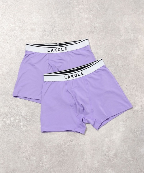 【セール】【2枚セット】無地ロゴボクサーパンツ / 133525（ボクサーパンツ）｜LAKOLE（ラコレ）のファッション通販 - ZOZOTOWN