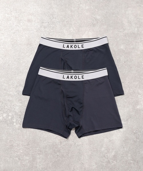 【2枚セット】無地ロゴボクサーパンツ / 133525（ボクサーパンツ）｜LAKOLE（ラコレ）のファッション通販 - ZOZOTOWN
