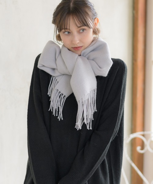 Rewde（ルゥデ）の「ﾗﾒ混ﾏﾌﾗｰ（0R18-ST03）（ストール/ショール）」 - WEAR